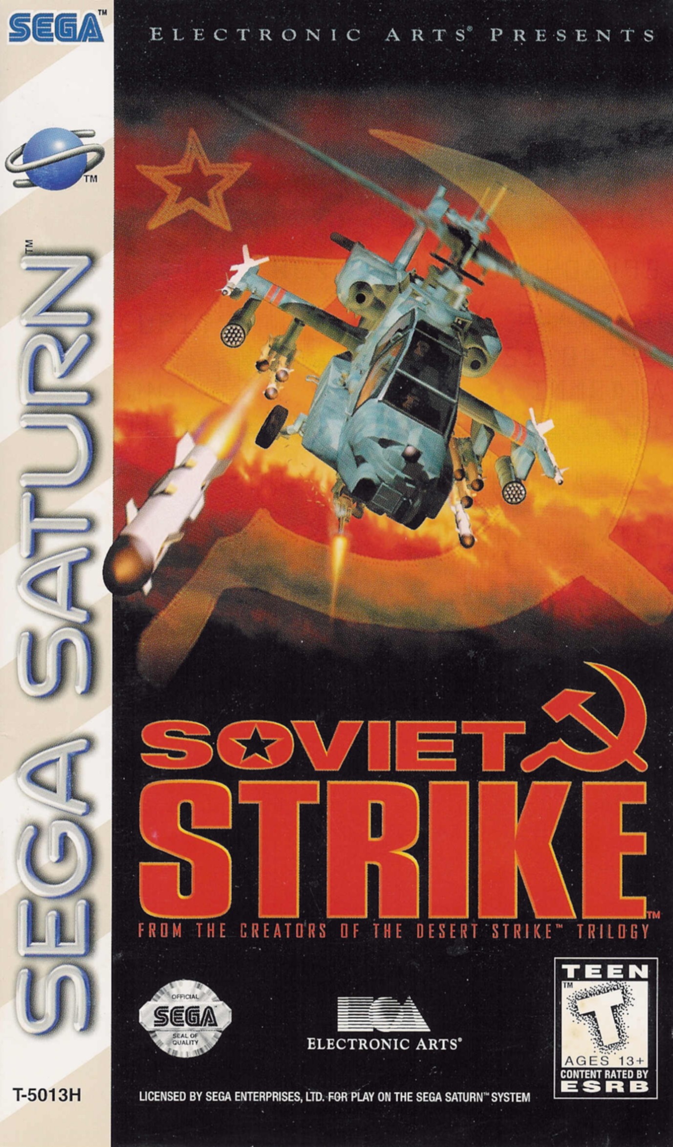 Sega Saturn S Soviet Strike U Game Covers Box Scans Box Art CD Labels Cart Labels